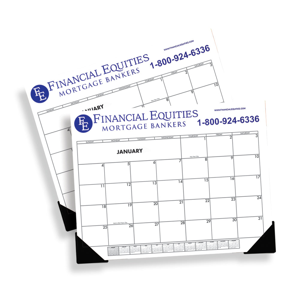 Custom Imprinted Full Size Desk Calendars – Coronado Binding Systems